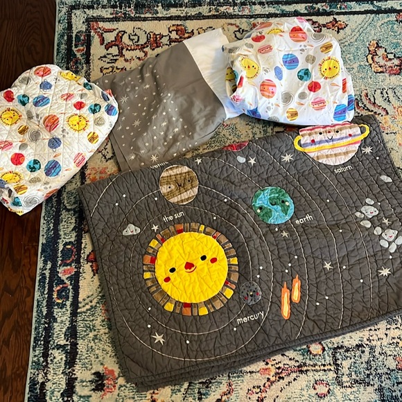Land Of Nod | Bedding | Land Of Nod Kids Solar System Deep Space Set ...